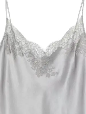Carine Gilson Lace-trim Satin Camisole