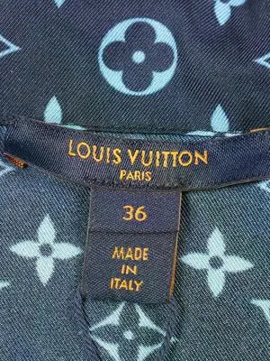 LOUIS VUITTON 2020s Monogram-pattern Silk Shirt
