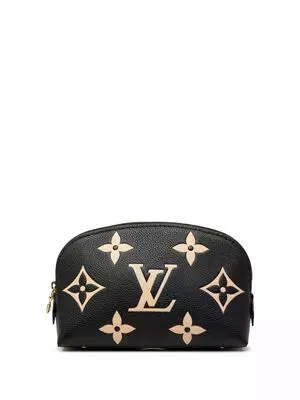 LOUIS VUITTON 2010-2026 Bicolor Monogram Empreinte Giant Cosmetic Pouch - Black