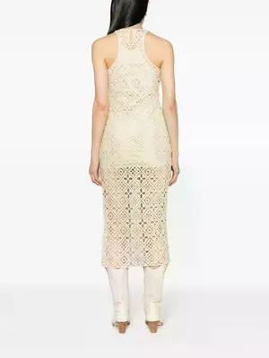 Off-White Arrows Crochet Midi Dress