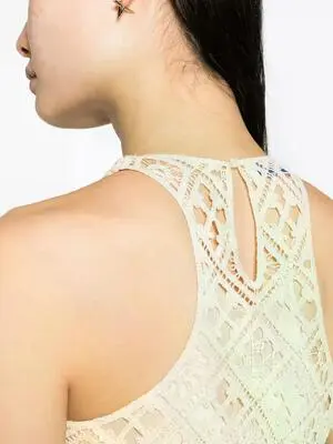 Off-White Arrows Crochet Midi Dress