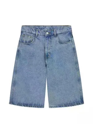 Coperni Logo-plaque Shorts - Blue