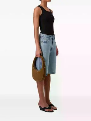 Coperni Logo-plaque Shorts - Blue