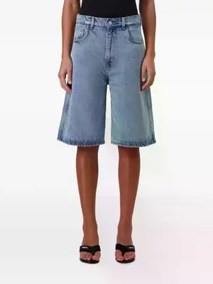 Coperni Logo-plaque Shorts - Blue