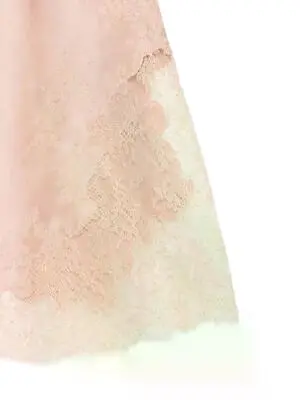 Carine Gilson Lace-trim Slip Skirt Pink