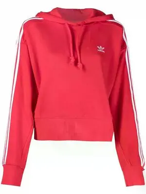 Adidas Adicolor Cropped Hoodie - Red