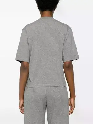 Off-White Logo-embroidered Cotton T-shirt