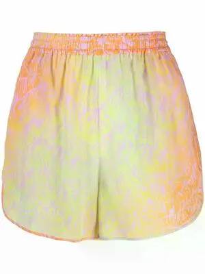 Stella McCartney Slogan-print Shorts - Yellow