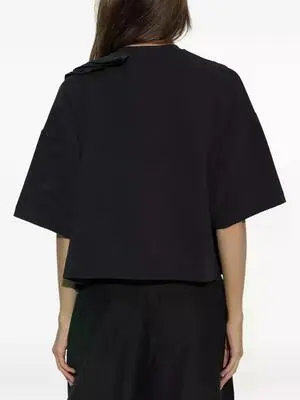 Max Mara Ruffled Floral-appliqué T-shirt