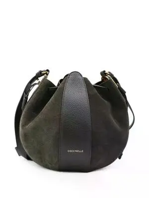 COCCINELLE Suede-panelled Shoulder Bag