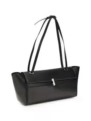 Savette Symmetry Trapeze Leather Shoulder Bag - Black