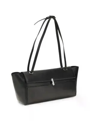 Savette Symmetry Trapeze Leather Shoulder Bag - Black