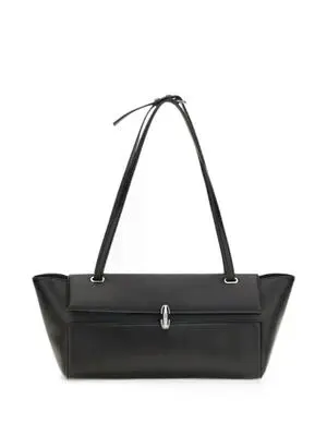 Savette Symmetry Trapeze Leather Shoulder Bag - Black