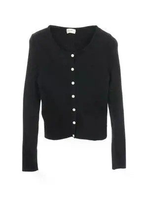 Celine 2010s Triomphe Cardigan - Black