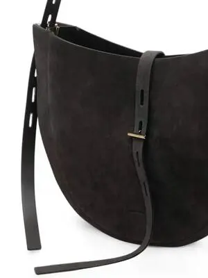 MINOBOSSI Small Lizzie Suede Shoulder Bag - Brown