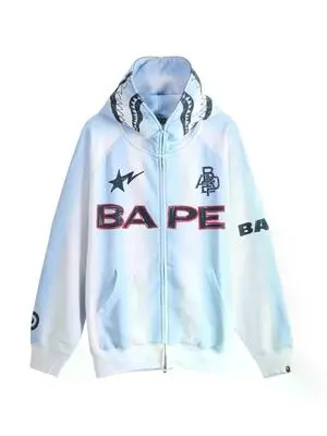 A BATHING APE Shark Logo-print Hoodie