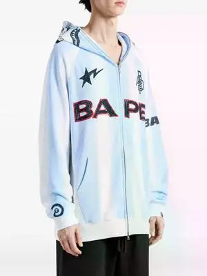 A BATHING APE Shark Logo-print Hoodie