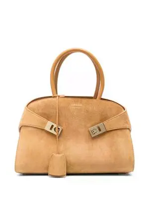 FERRAGAMO Hug Logo-detail Leather Tote Bag
