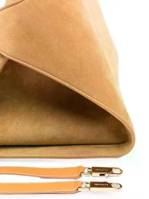FERRAGAMO Hug Logo-detail Leather Tote Bag