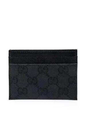 Gucci Gg Supreme Cardholder - Black