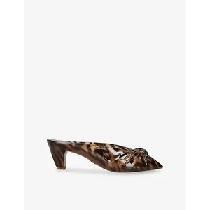 Chloé Square-toe Jelly Heeled Mules