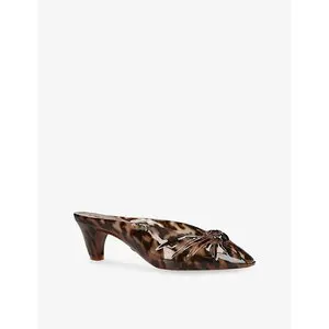 Chloé Square-toe Jelly Heeled Mules