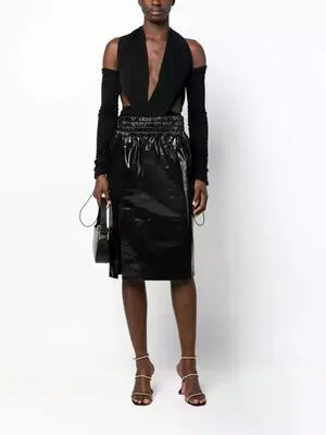 TOM FORD High-waisted Leather Skirt