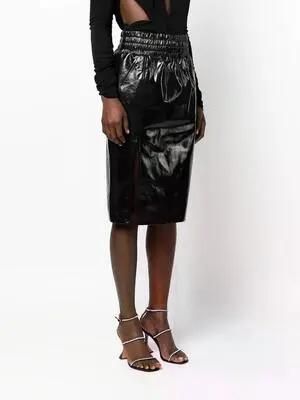 TOM FORD High-waisted Leather Skirt
