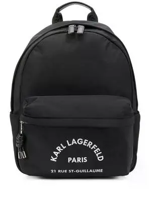 Karl Lagerfeld Address-print Backpack