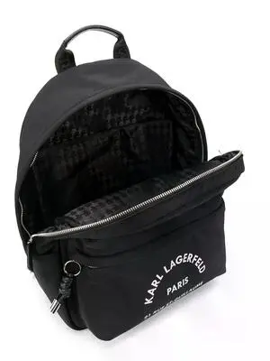 Karl Lagerfeld Address-print Backpack