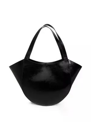 WANDLER Hortensia Slouch Leather Tote Bag - Black