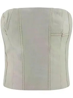 Amiri Panelled Denim Top