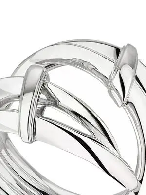 SHAUN LEANE Sabre Deco Twist Ring - Silver