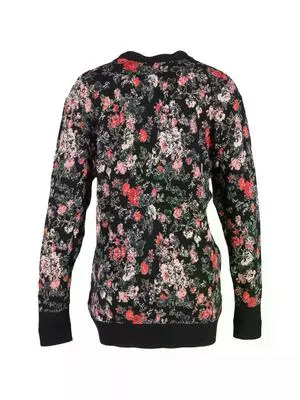 Rabanne Floral Print V-neck Cardigan