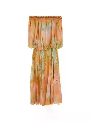 Zimmermann Luna Twist Off-the-shoulder Gown