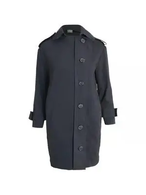 LANVIN Button-front Trench Coat - Black