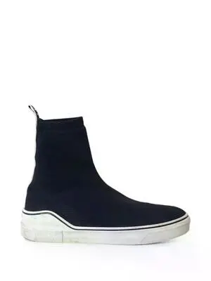 Givenchy George V Logo-jacquard Sneakers - Black