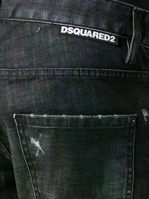 Dsquared2 Distressed Straight Leg Jeans
