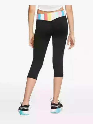 Nike One Training Striped-waistband Leggings