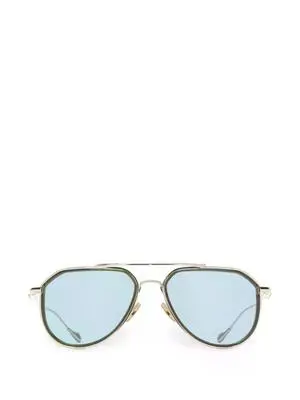 CUTLER & GROSS Great Frog Pilot-frame Sunglasses - Silver