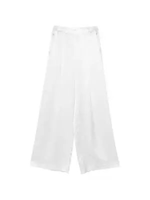 Carine Gilson Silk Pajama Trousers - Grey