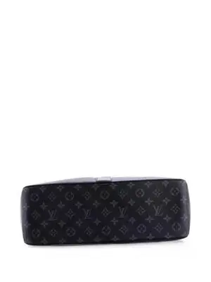 LOUIS VUITTON Saumur Monogram Eclipse Canvas Tote Bag - Black