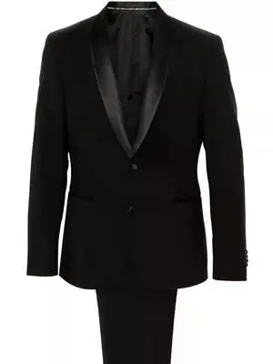 Corneliani Virgin-wool Three-piece Suit - Black