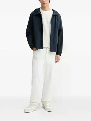 Marc O'polo Hooded Logo-print Jacket - Blue