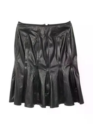 JUNYA WATANABE COMME DES GARCONS 2010s Zip-up Pleated Mini Skirt