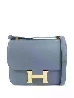 Hermès 24 Constance Epsom-leather Shoulder Bag - Blue