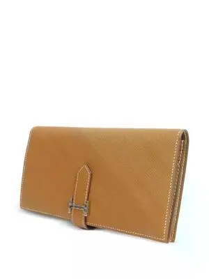 Hermès Bearn Leather Wallet - Neutrals