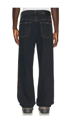 NAHMIAS Destroyed Denim Track Pant In . Also