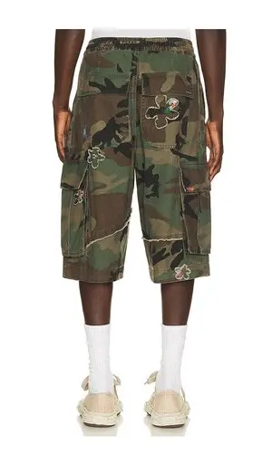 NAHMIAS Floral Patch Crystal Camo Short In . Also