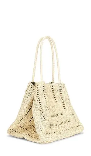 Madewell Large Eyelet Raffia Tote